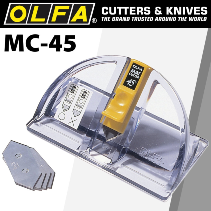 OLFA® Cutter: MOUNT BOARD CUTTER FOR FRAMING (CTR MC45) — Brush and Canvas