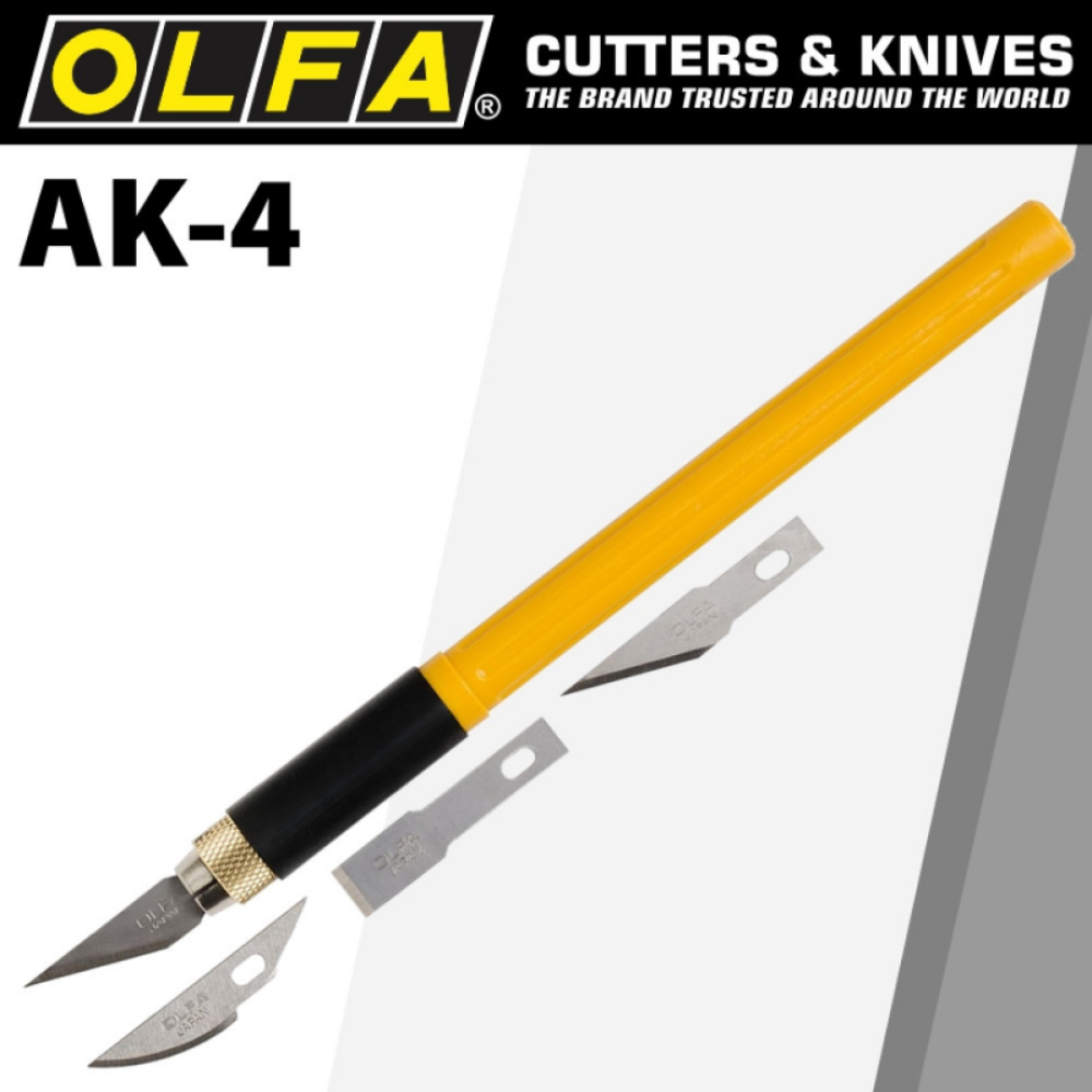 OLFA® Cutter: ART KNIFE PROFESSIONAL incl. Precision/Chisel/Carving bl ...