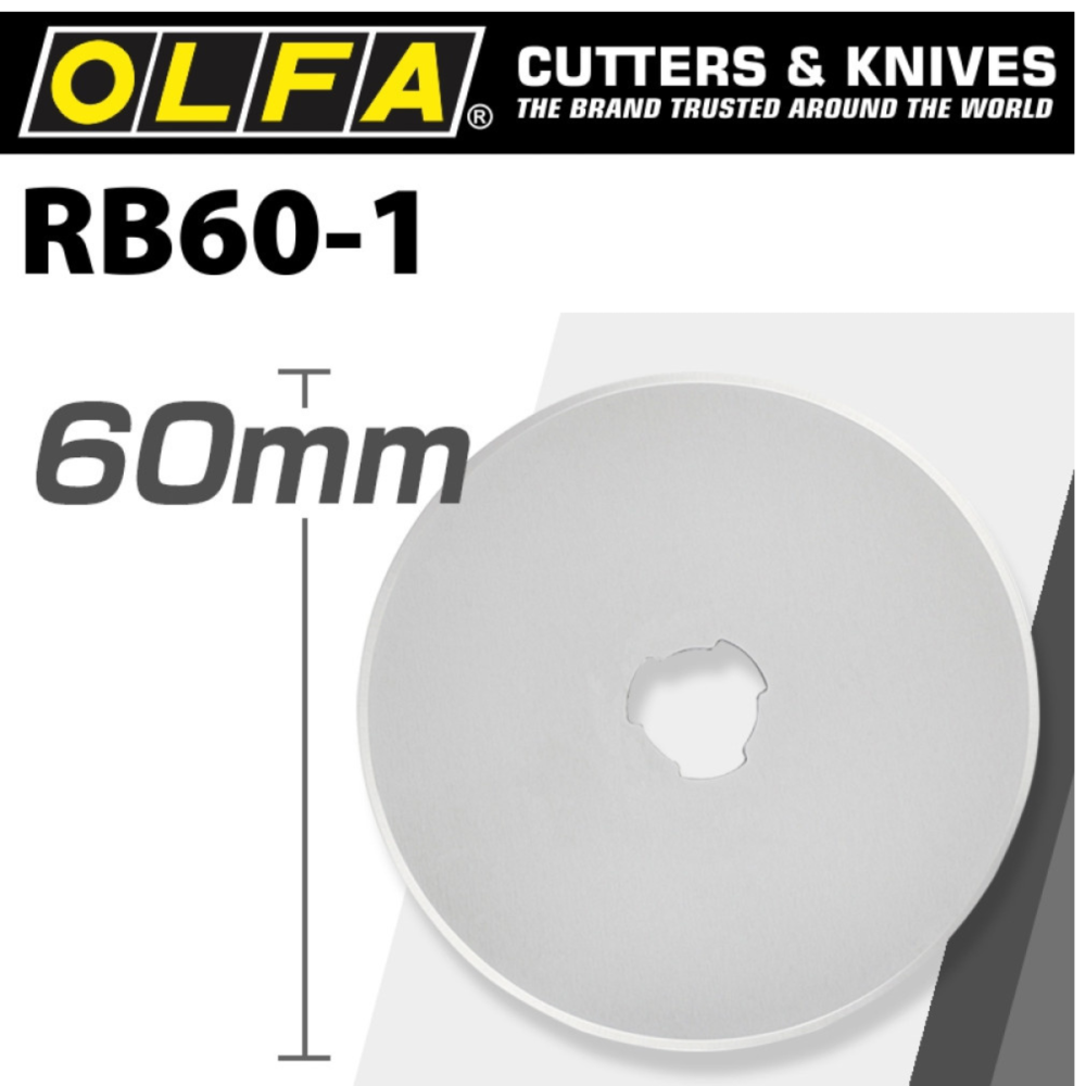 OLFA® Blades: ROTARY: 60mm 1/Pk (RB60-1) — Brush and Canvas
