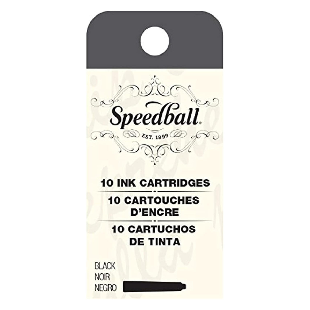 Speedball® Fountain Pen Ink Cartridge Set Black 10 — Brush and Canvas